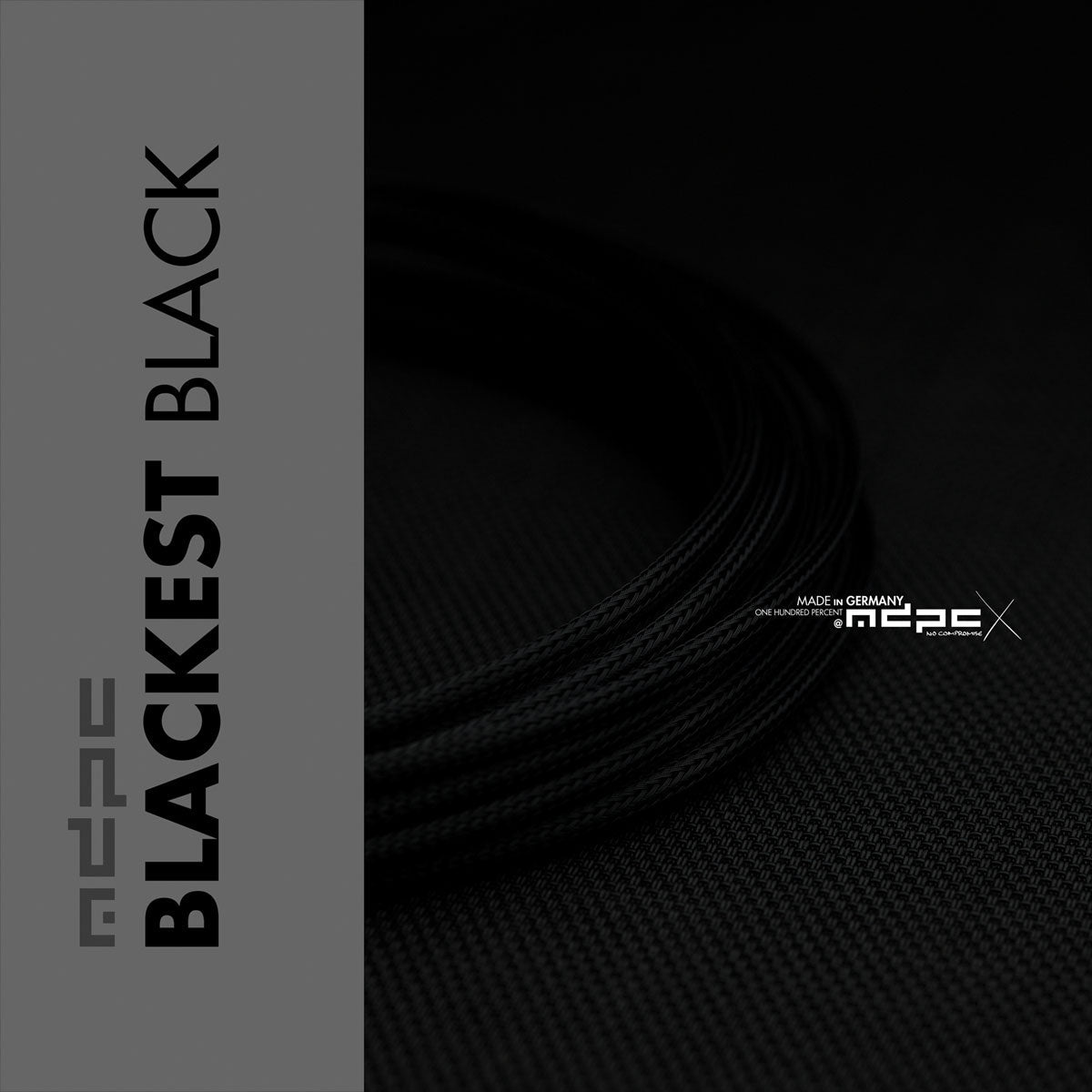 MDPC-X SMALL Sleeve Blackest-Black 1M – Sleeving-Japan