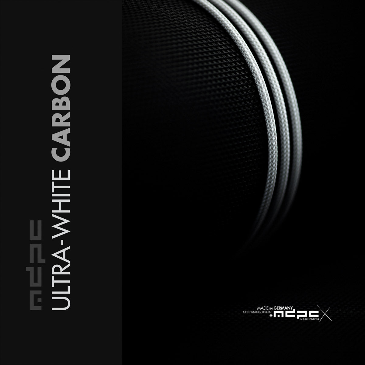 MDPC-X Ultra-White-Carbon Cable Sleeve XTC 1M – Sleeving-Japan