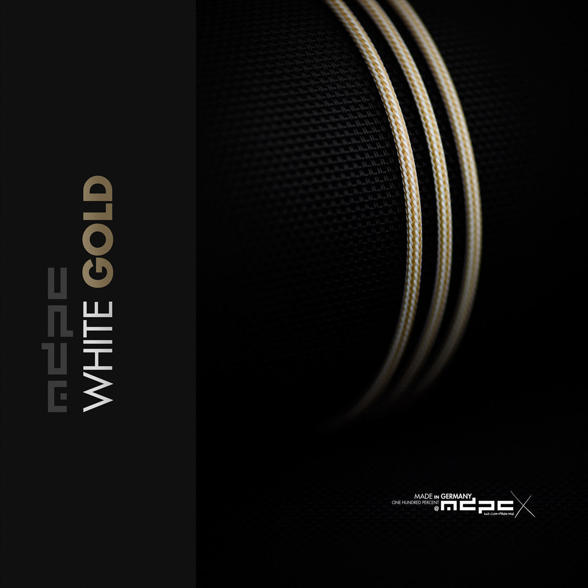 MDPC-X White-Gold Cable Sleeve XTC 1M – Sleeving-Japan